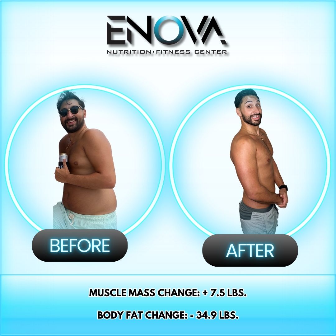 Stephen B. Transformation – 2in1 – Enova Nutrition • Fitness Center